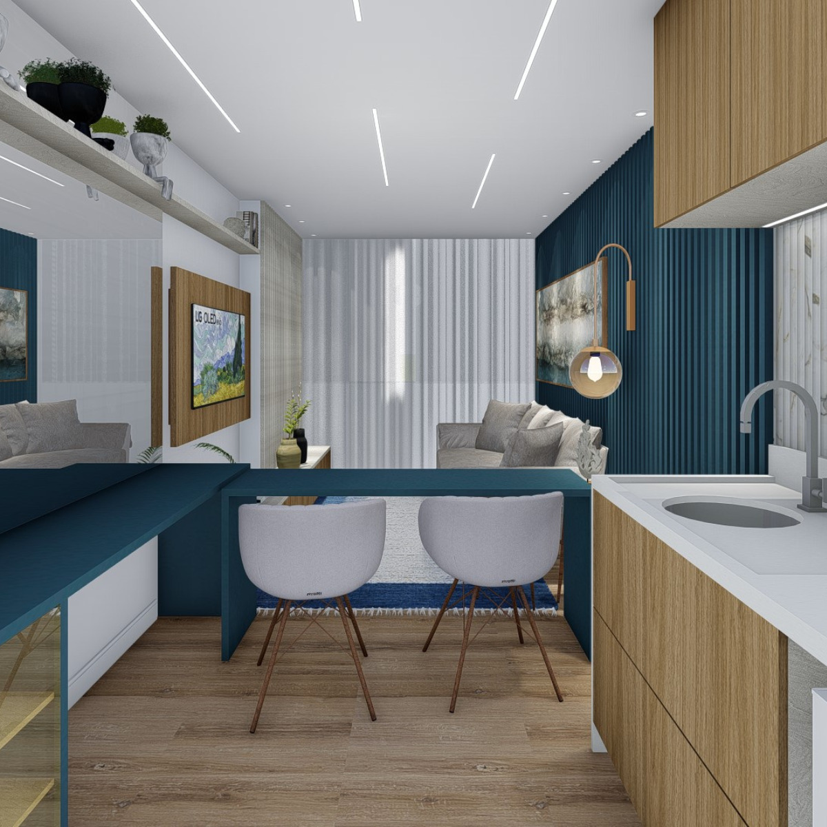 Projeto de Interiores Apê Maresia - Vilaromo Arquitetos em Brasília
